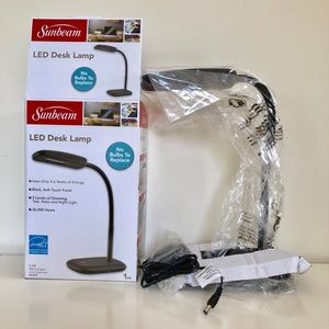 Sunbeam | Accents | Sunbeam Black Led Flexible Desk Lamp Touch Light ...